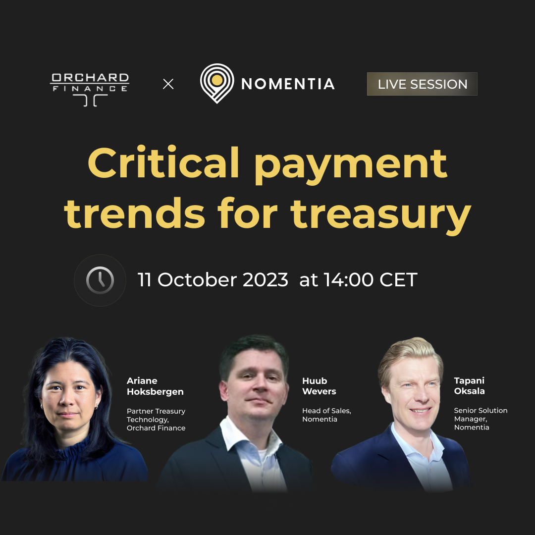 Orchard Finance & Nomentia | Treasury Payment Trends